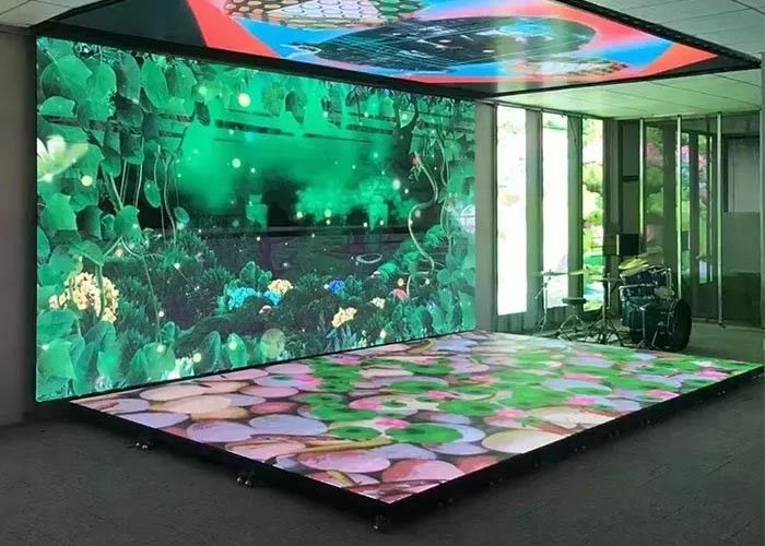 DVI Floor LED Display Screen P8.928 Stage Background LED Display IP43